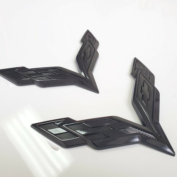 Chevrolet Corvette | Accessories | 2pcs Chevrolet Corvette C7 Black ...